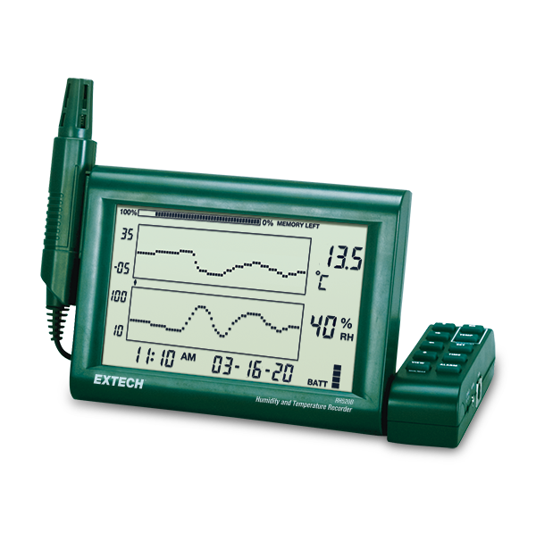 Extech RH520B Humidity+Temperature Chart Recorder with Detachable Prob ...